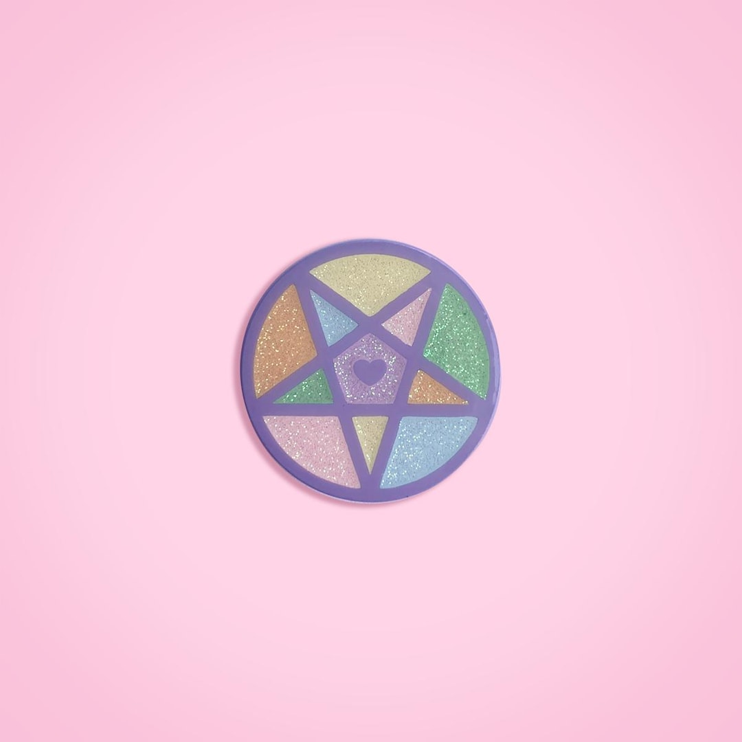 ENAMEL PIN | My Little Pentacle | Pastel Goth Kawaii (by Bored Bunny ...