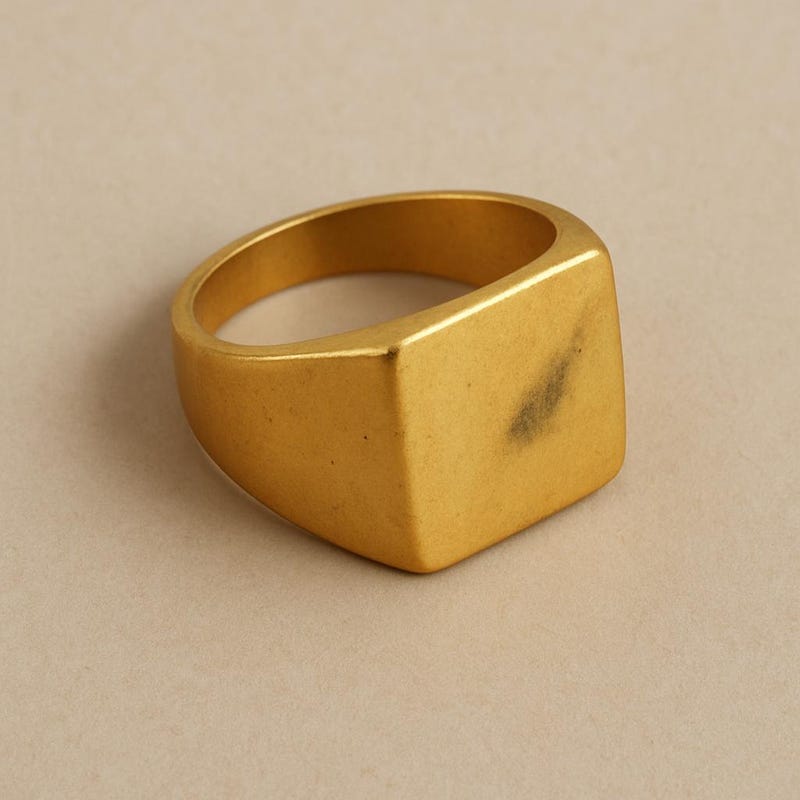 Square Signet Ring - Etsy