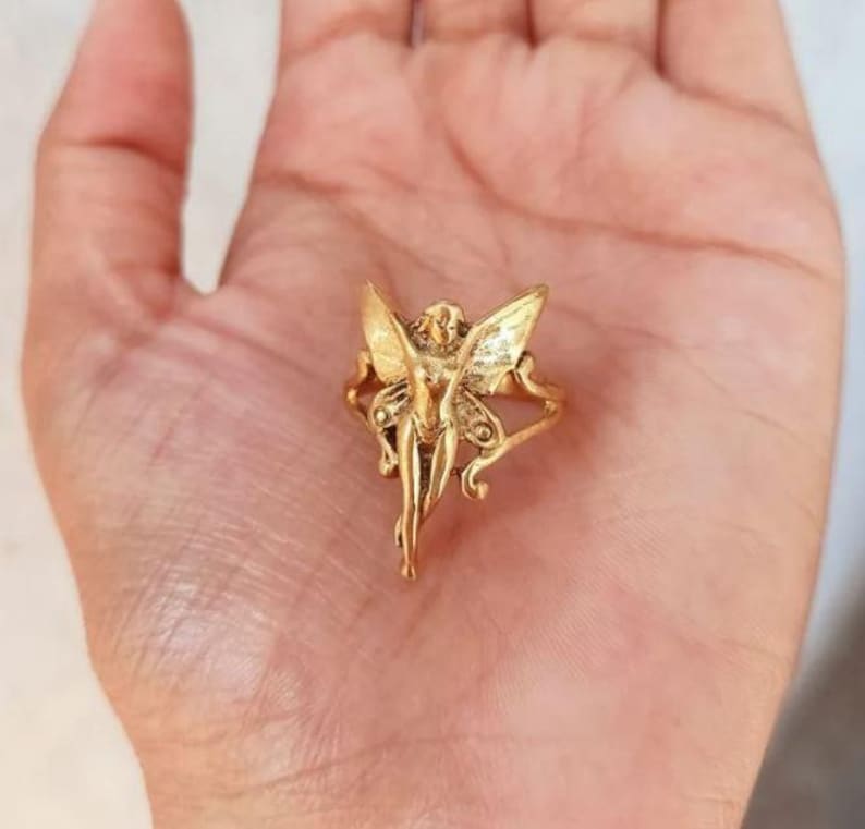 Fairy Ring Adjustable, Silver & Gold Fairy Jewelry for Women, Fantasy ...