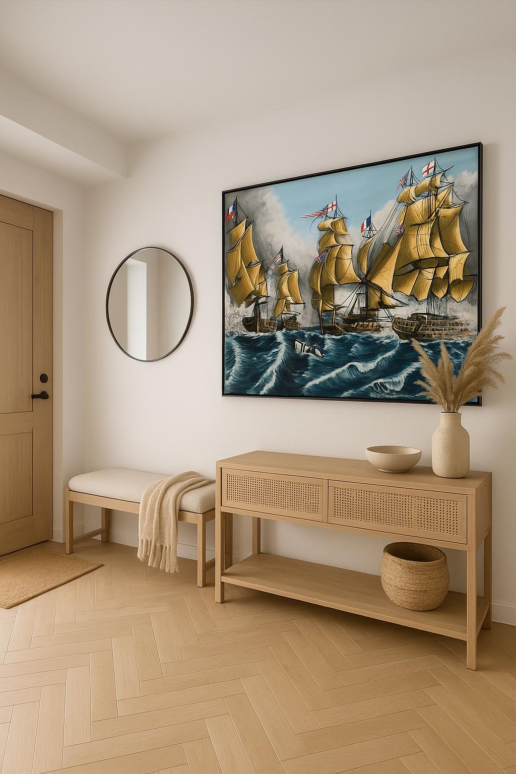 Seas of Glory – Naval Battle Printable Wall Art | Historic Warship ...