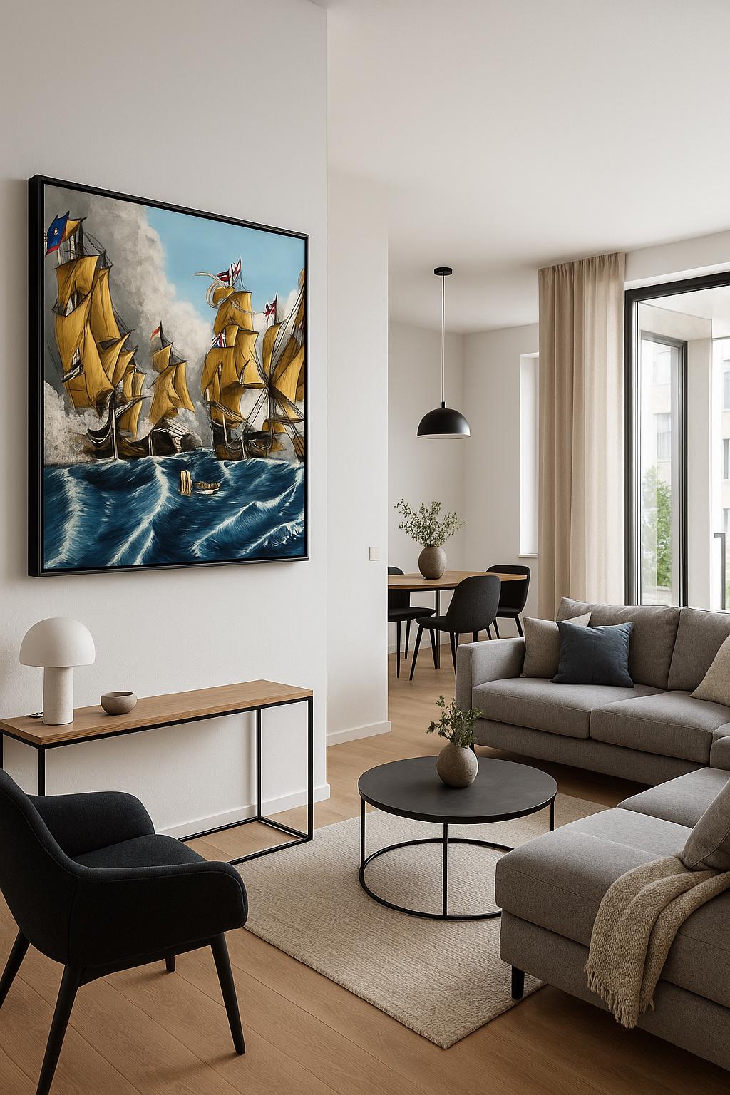 Seas of Glory – Naval Battle Printable Wall Art | Historic Warship ...