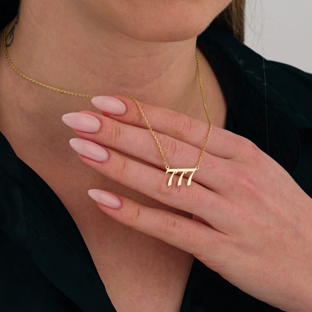 Angel Number Necklace, 111, 222, 333, 444, 555, 666, 777, 888 ...