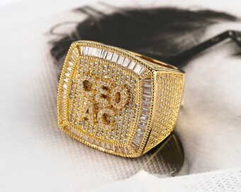 Iced Out Ring | Etsy