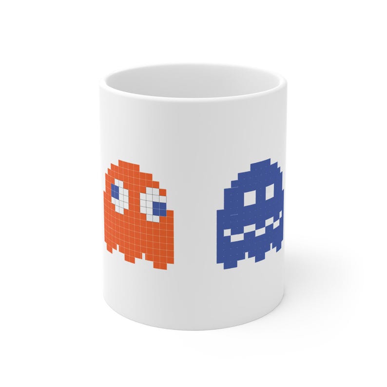 Pacman Mug, Retro Arcade Game Pixel Art - Etsy