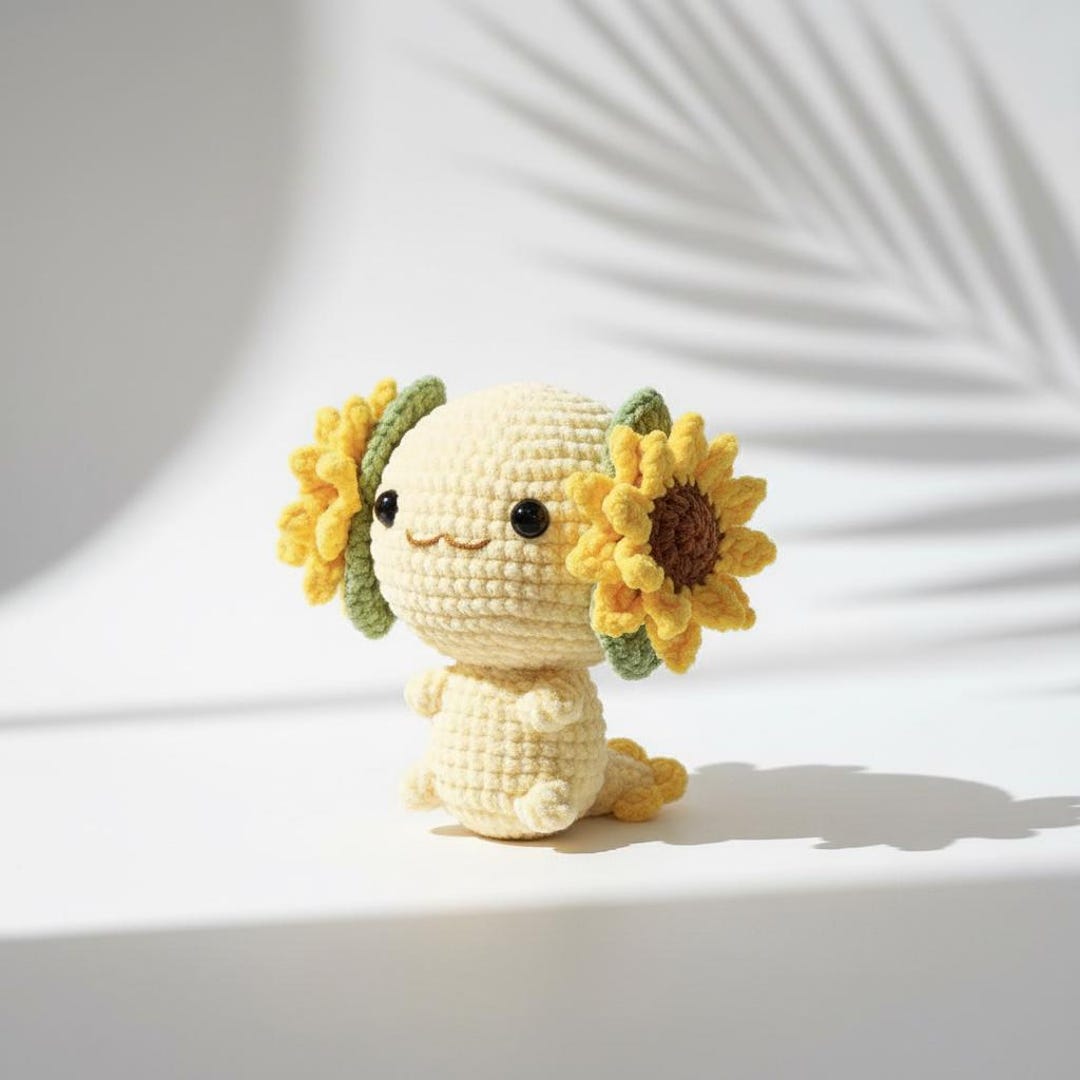 Axolotl Amigurumi Crochet Pattern PDF Download – Sunflower Axolotl ...