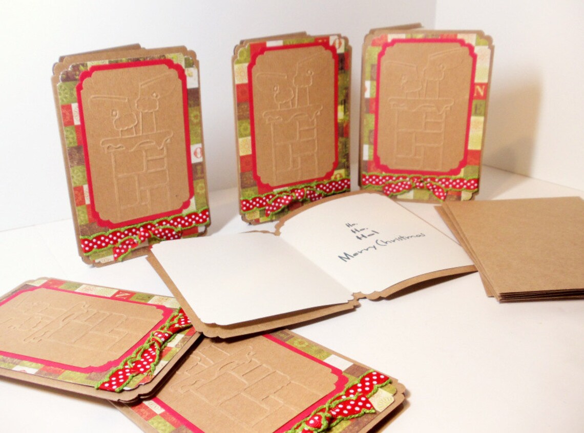 Santa Card Set Christmas Card Set Christmas Cards Holiday - Etsy