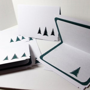 Christmas Cards- Winter Cards- Pine Tree Cards- Boxed Set of 4 ...