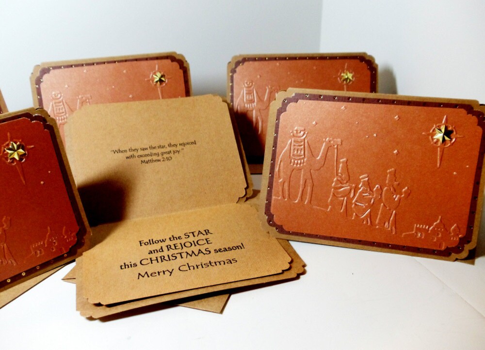 Christmas Card Set Christmas Cards Wisemen Cards Holiday Cards Set of 6 ...