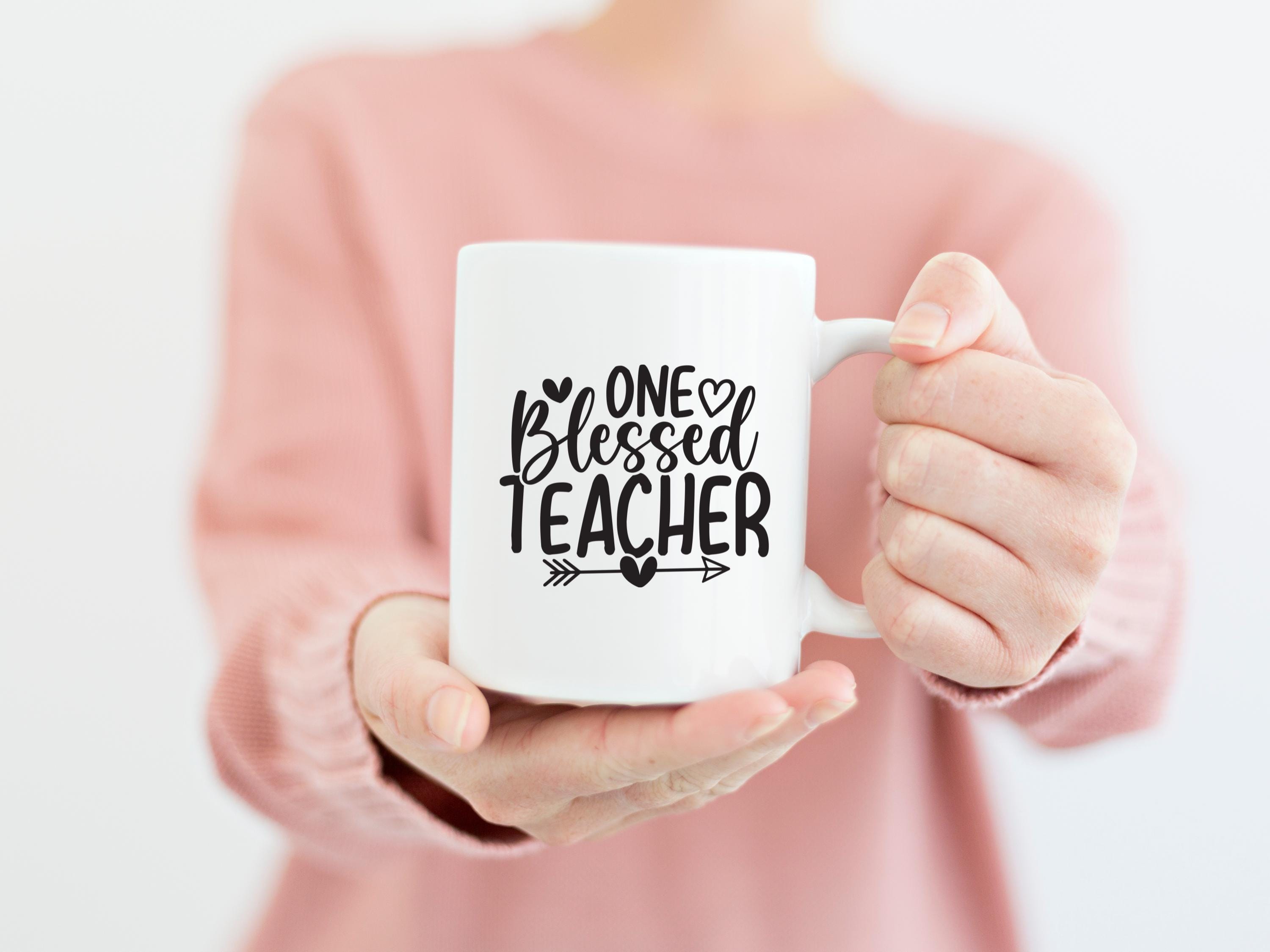 One Blessed Teacher SVG PNG JPEG| Christian Teacher Quote - Etsy