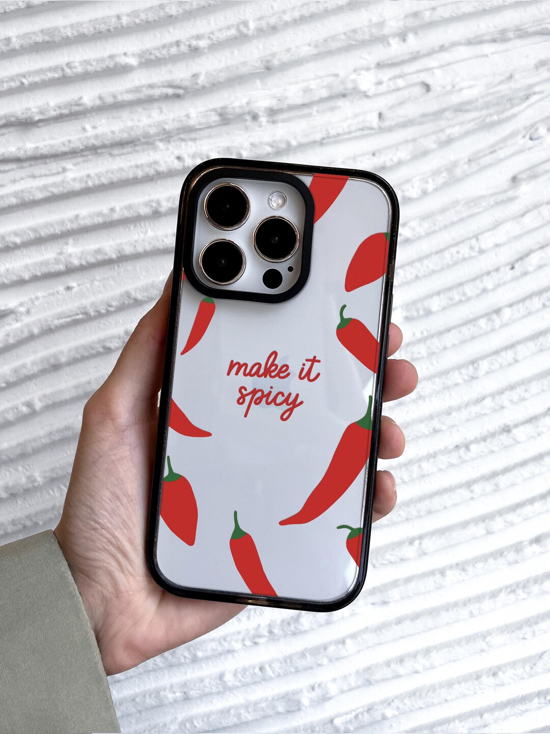Make It Spicy iPhone 17 Pro Max Case, Red Hot Chili Pepper Phone Cover ...