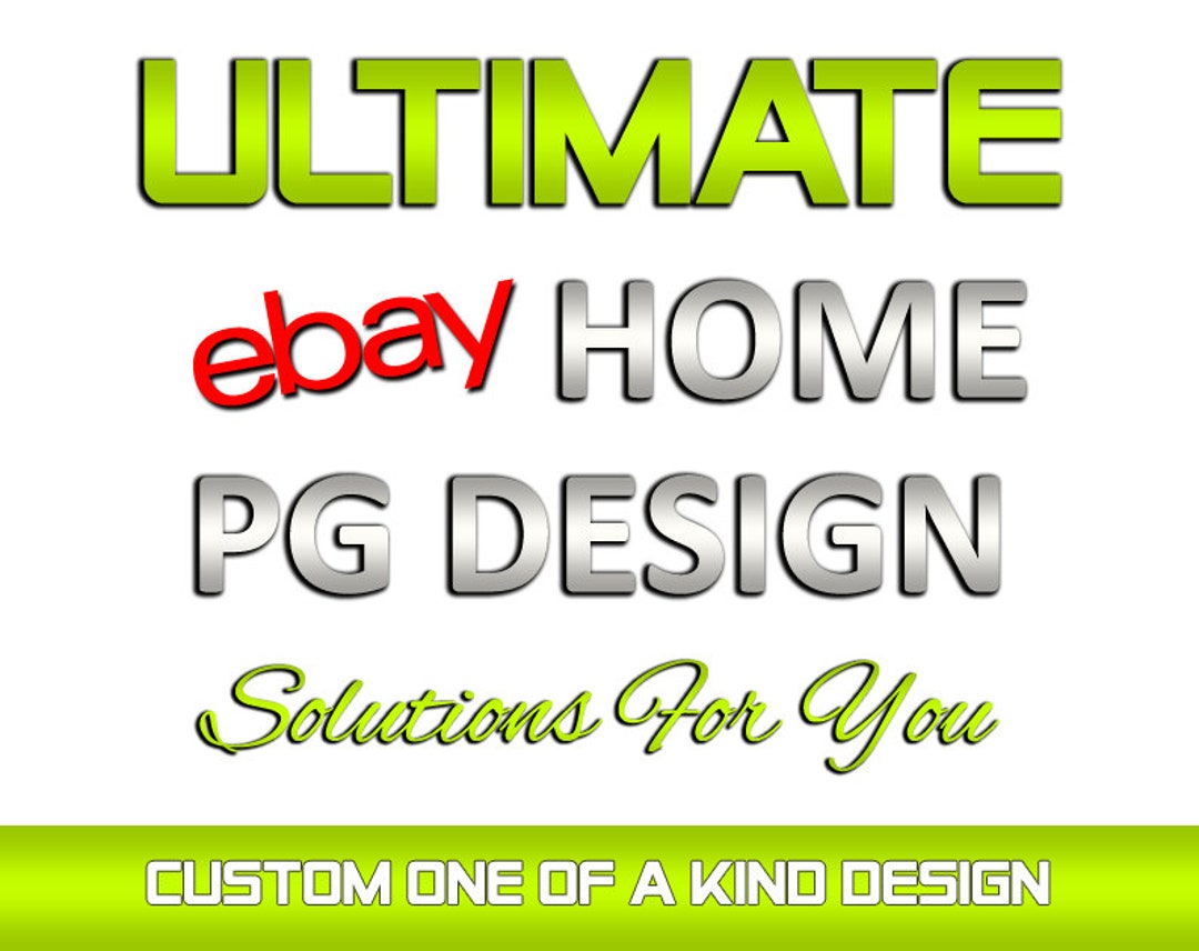 Custom Ebay Store Home Page Design / Ebay Shop Logo Design / Ebay ...