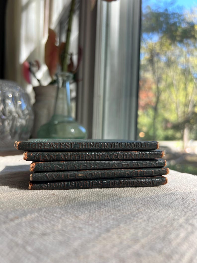 Enoch Arden Tennyson Antique Little Leather Library Book | Sold ...