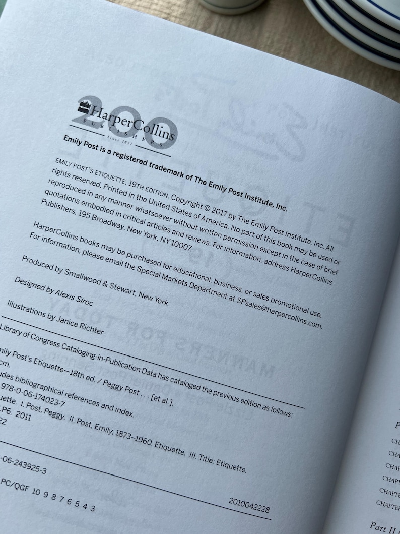 Emily Post's Etiquette, 19th Edition: Manners for Today Book - Etsy