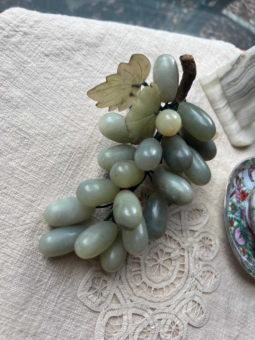 Vintage Carved Stone Grapes - Etsy