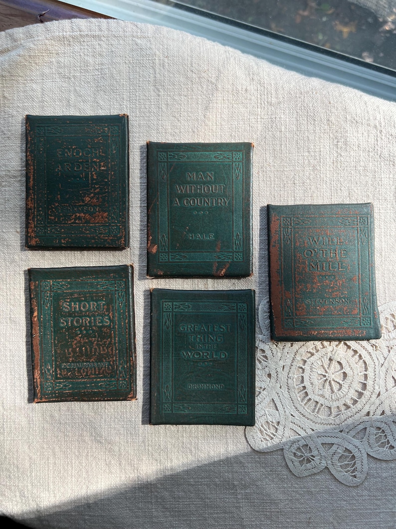 Enoch Arden Tennyson Antique Little Leather Library Book | Sold ...