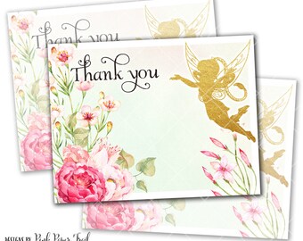 Fairy Thank You Card | Etsy