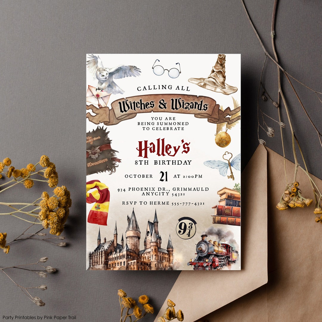 A Magical Bundle is on the Way Baby Shower Invite Template, School of ...