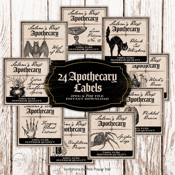 Potion Labels - Etsy