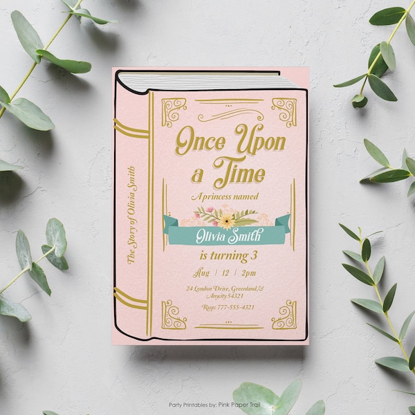 Storybook Invitation - Etsy