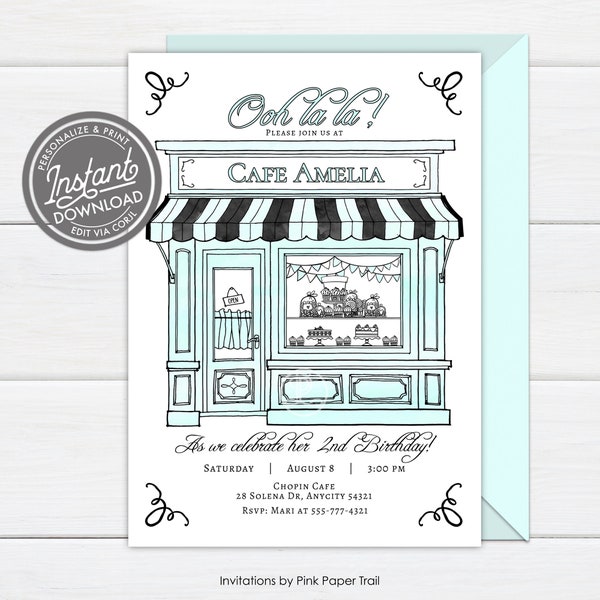 French Invitation - Etsy