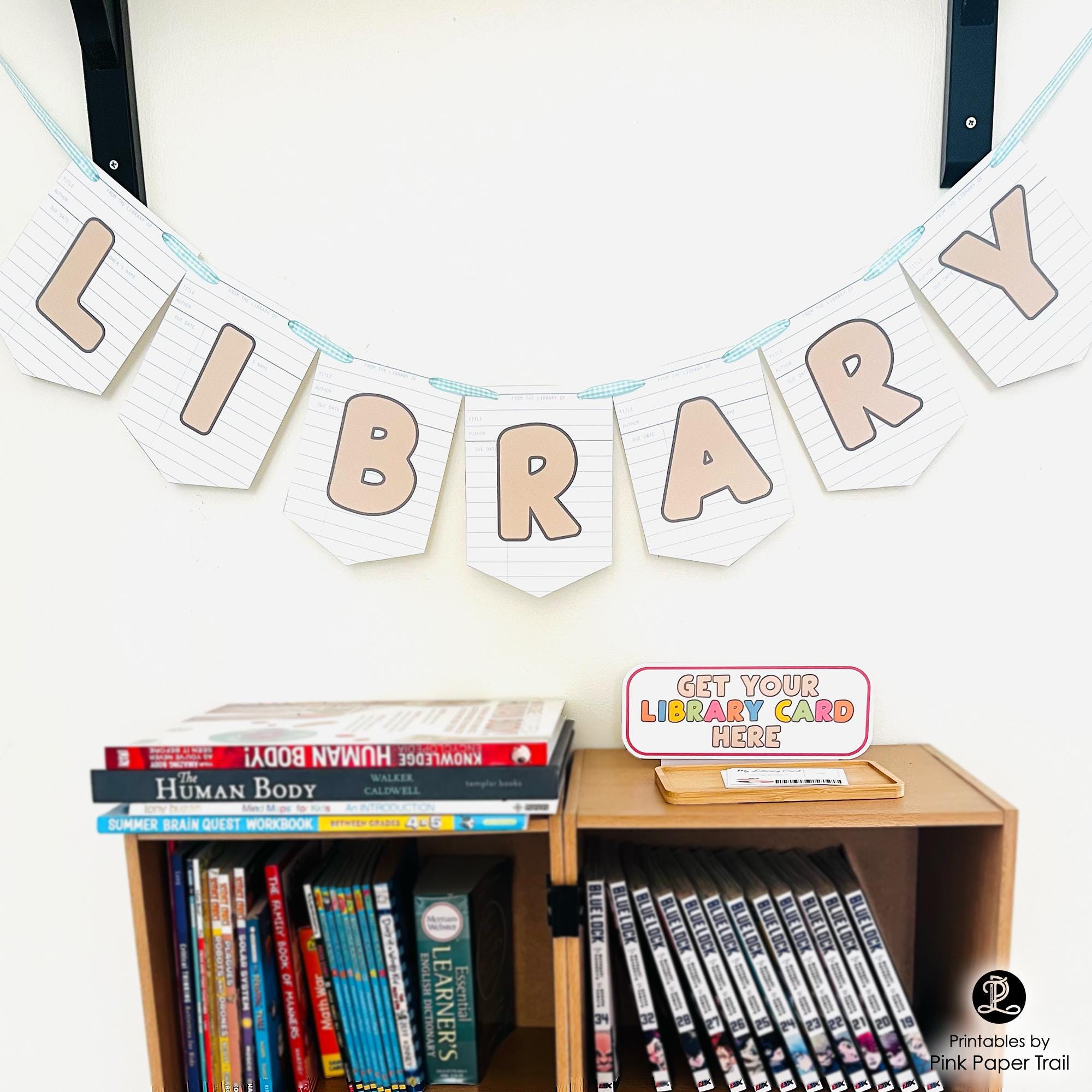 Library Pretend Play Printable Kit for Kids, Library Dramatic Play Set ...