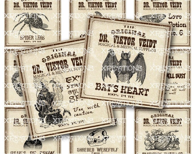Antique Apothecary Potion Labels Vintage Style Apothecary - Etsy