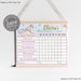 EDITABLE Unicorn Rainbow Reward Chart, Unicorn Behavior Chart, Girl ...