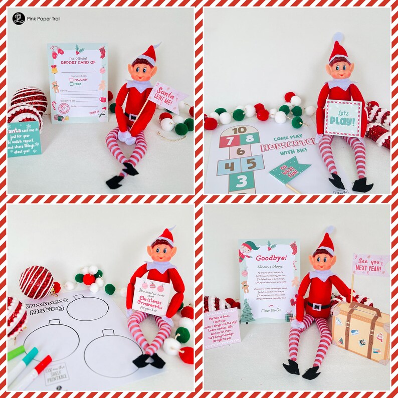 Elf Activity Kit Printable 24 Days of Elf Antics & Ideas for Kids ...