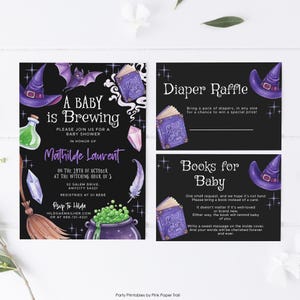 Witches Brew Party Thank You Tag Online Halloween Printable Editable ...