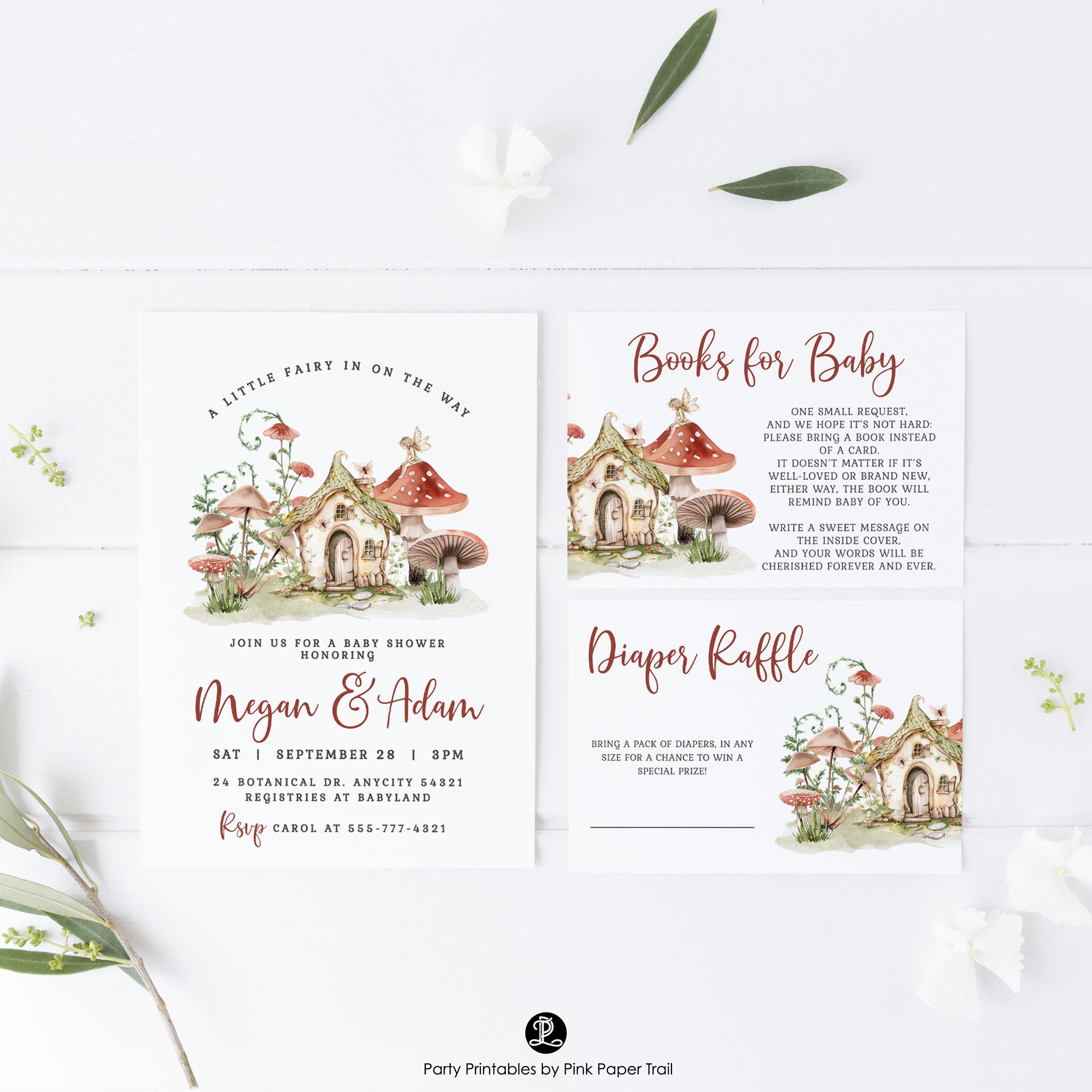 Editable Fairy Forest Birthday Welcome Sign Wildflower Fairy Floral ...