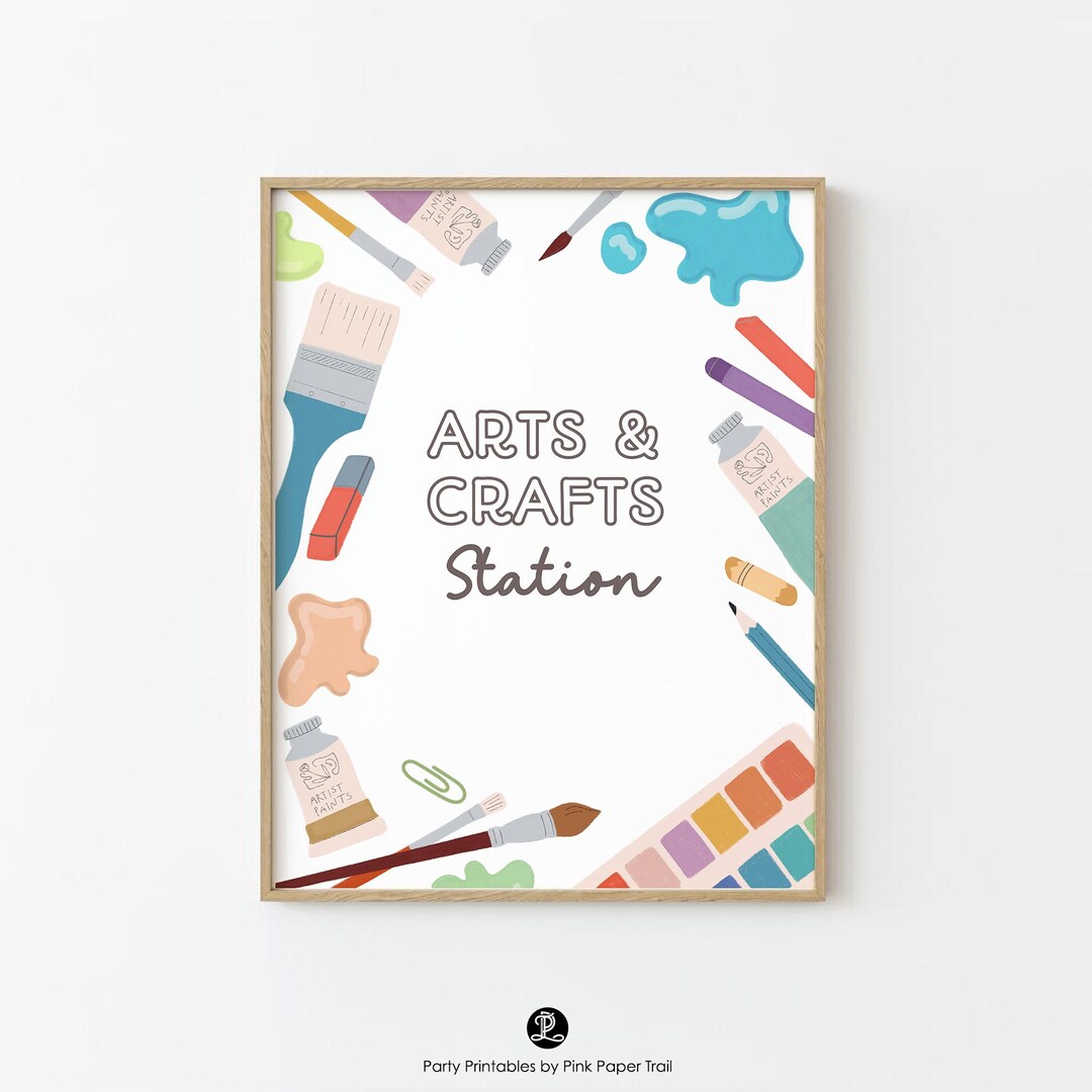 EDITABLE Painting Art Party Customizable Sign for Birthday Baby Shower ...