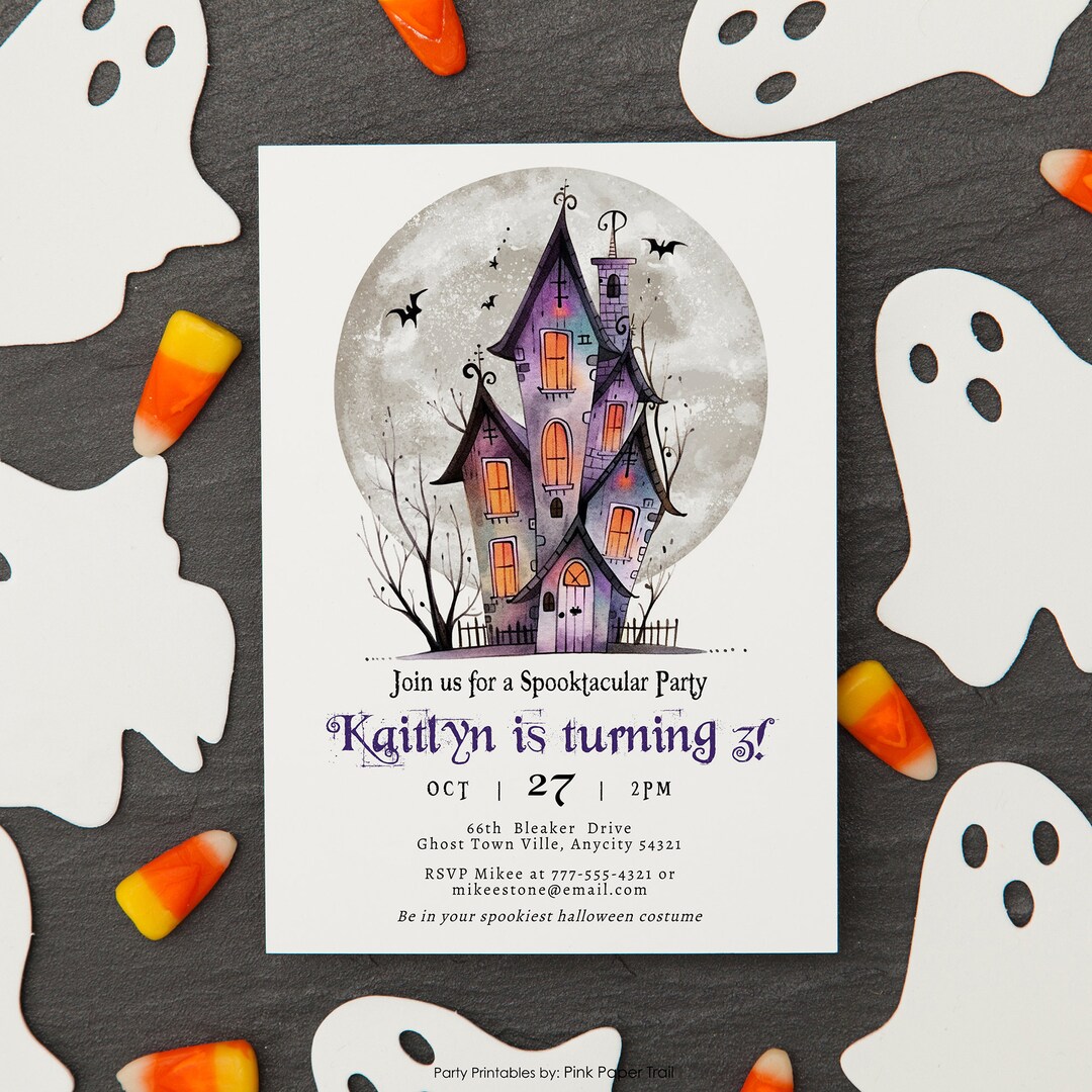 Haunted House Halloween Party Invitation Halloween Party Invitation ...