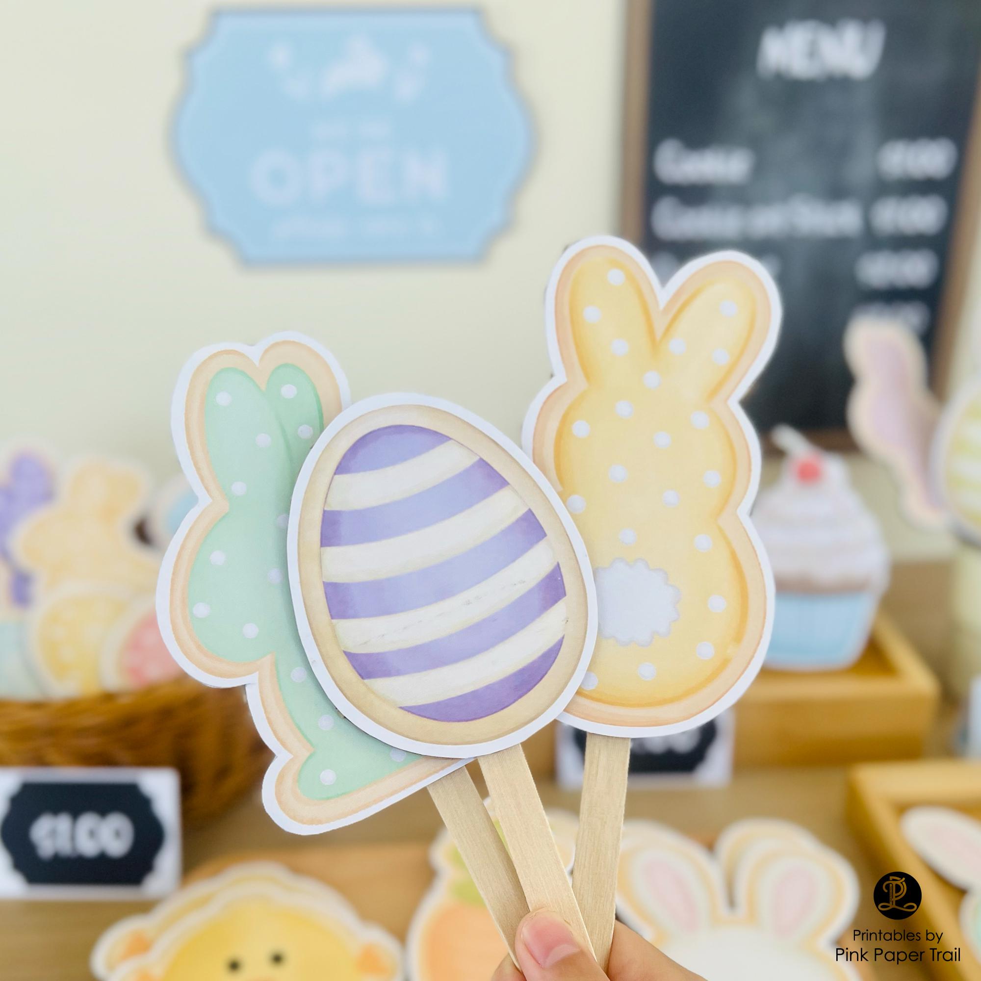 Bunny Bakery Dramatic Play Printable Kit, Easter Pretend Play Bakery ...