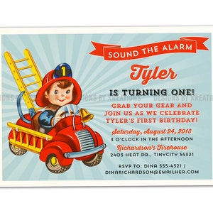 Fire Truck Fire Engine Party Favor Tags Instant Download - Etsy