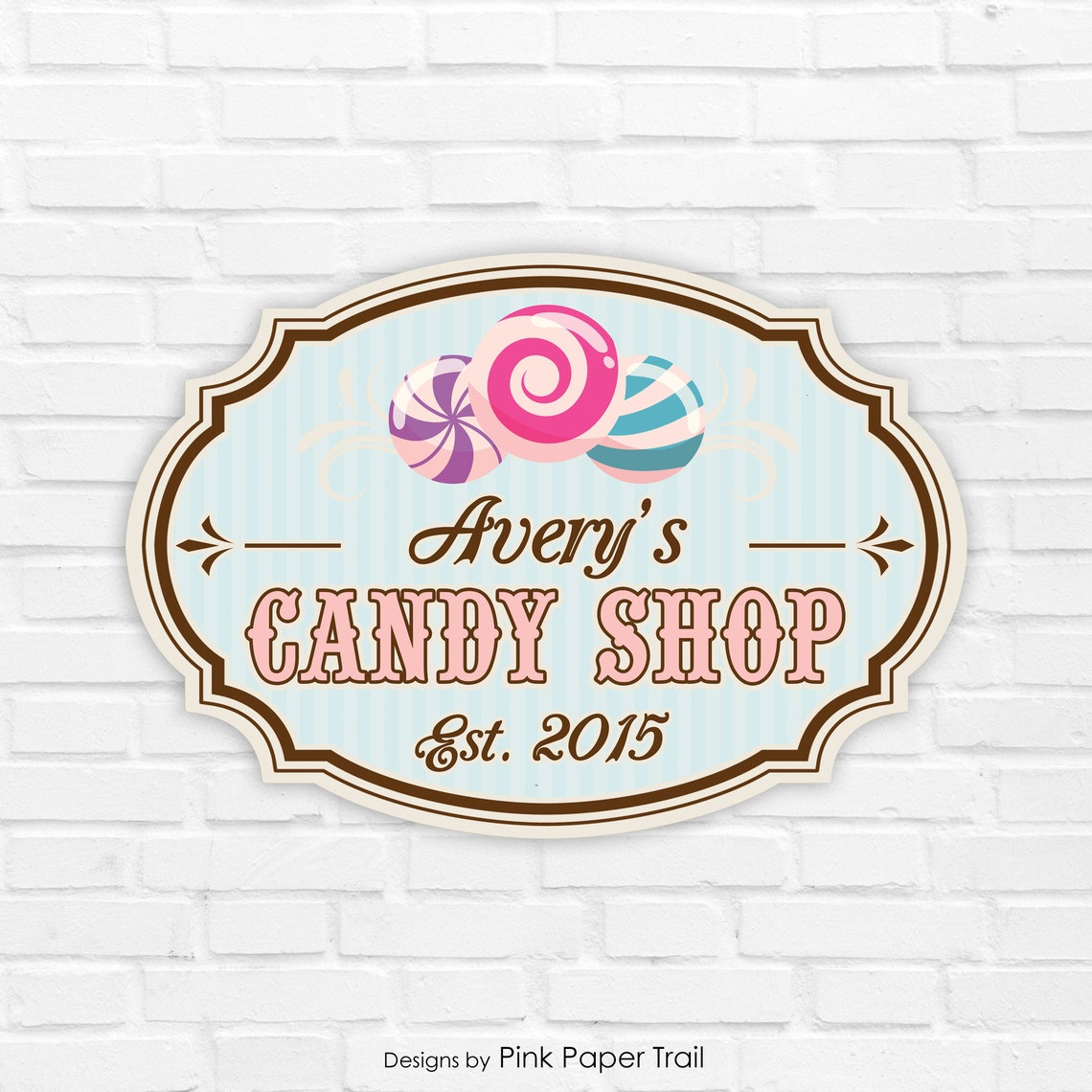Candy Shop Party Sign Candy Booth Signage Candy Cart Sign | Etsy