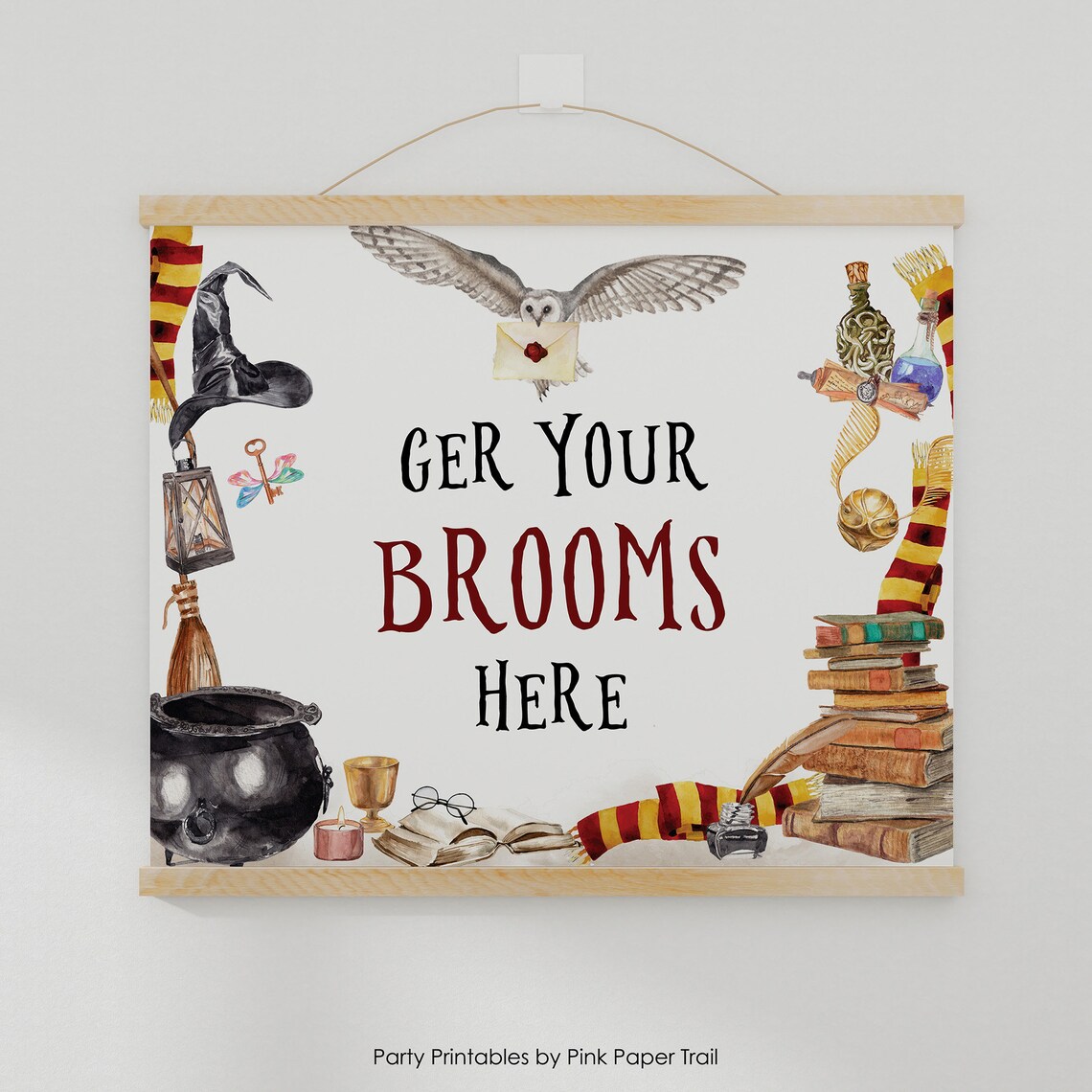 EDITABLE School of Magic Wizard and Witches Party Sign, 8x10 Table Sign ...