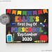 EDITABLE First Day of Preschool Sign Chalkboard Back to - Etsy
