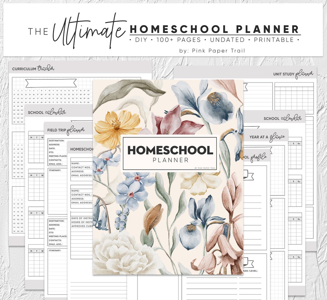 Ultimate Homeschool Planner Printable, DIY Homeschool Planner Pages ...