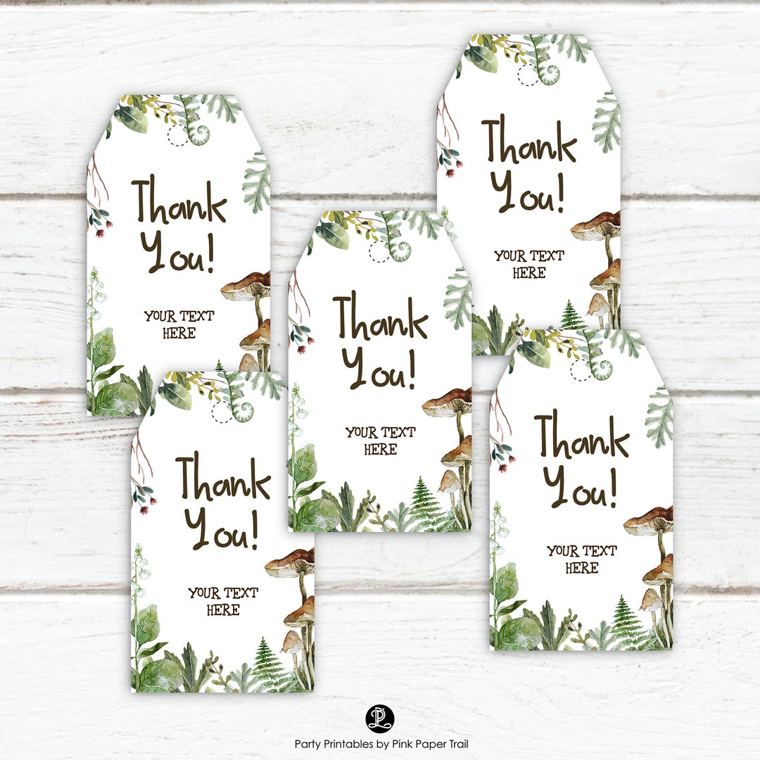 Editable Bugs Nature Outdoor Scavenger Hunt Thank You Tag, Editable ...