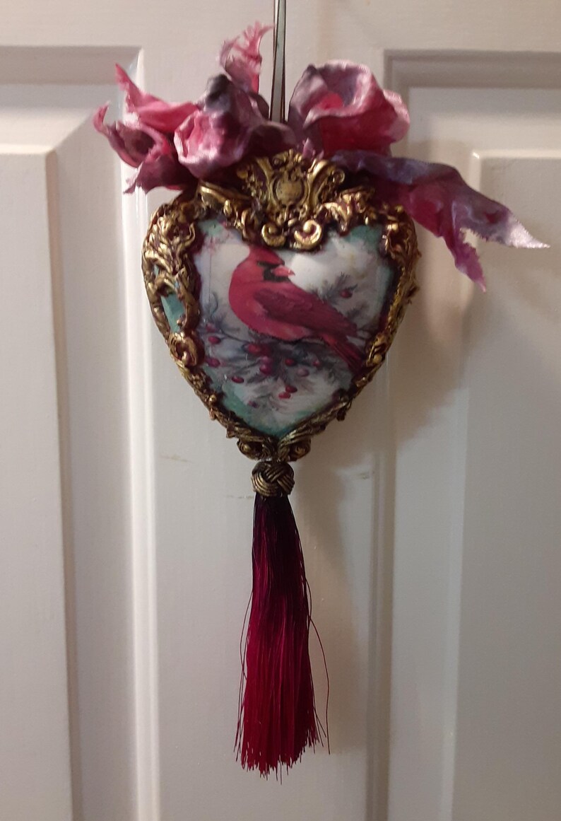 Unique Handcrafted Cardinal Bird Christmas or Decorative Ornament - Etsy