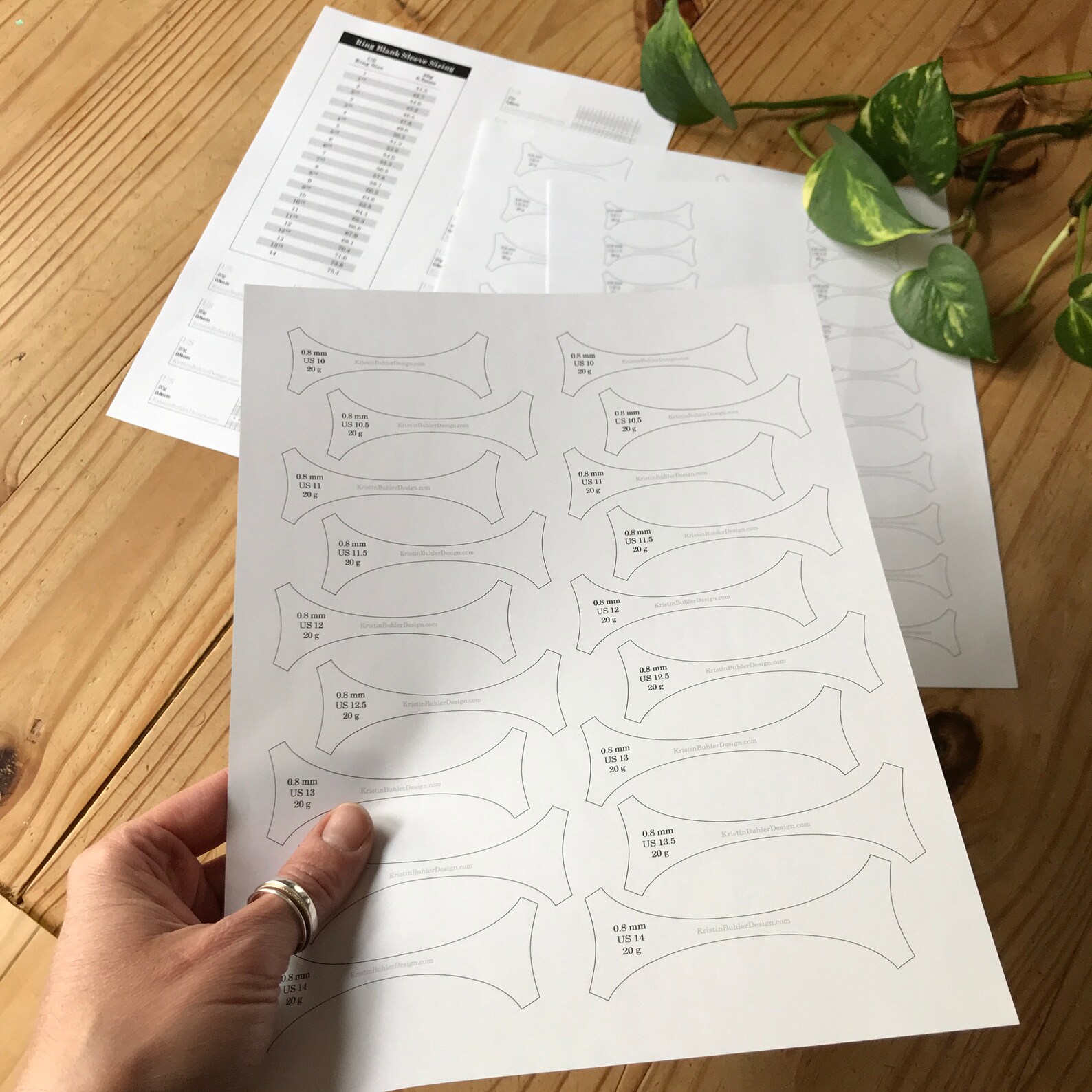 Printable Hollow Form Ring Template Printable Forms Free Online