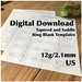 Hollow Form Signet Ring Template, US 1-14, 20gdigital Download - Etsy