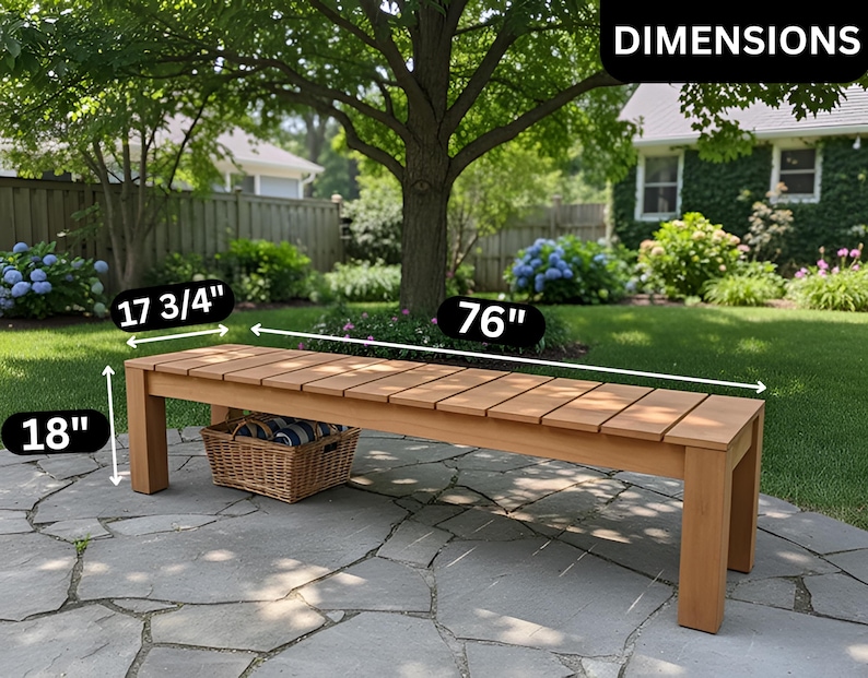 DIY Outdoor Bench Seating Build Plan: Patio Woodworking Plan(pdf File ...