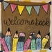 Welcome Back - School - Hand Painted Banner - Back to School Banner ...