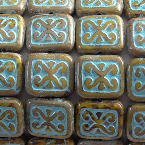 Czech Tile Beads - Etsy