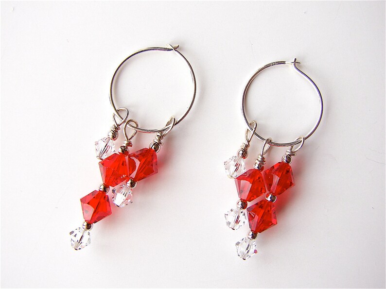 January Birthstone Bracelet & Earring Set With Swarovski Crystals and ...