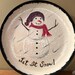 Snowman Hanging Plate Decorative Holiday Winter Plate - Etsy