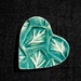 Green Leaf Heart Pins - Etsy