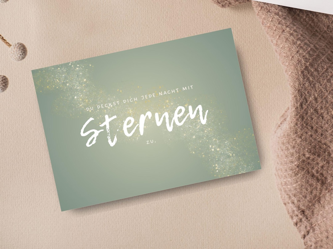 Sympathy Card, Watercolor Paper, "you Cover Yourself With Stars Every ...