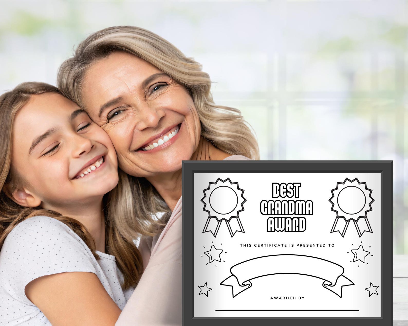 Grandparents Day Love Kit: Coloring Pages & Award Certificates for Kids ...